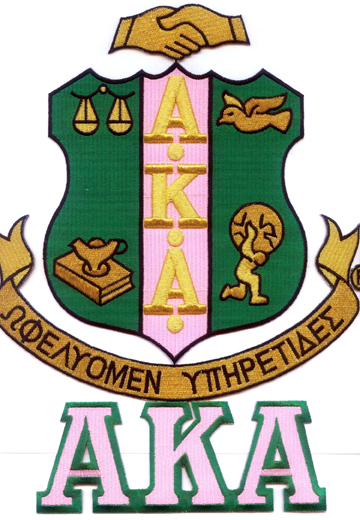 AKA Crest Patch with Letters